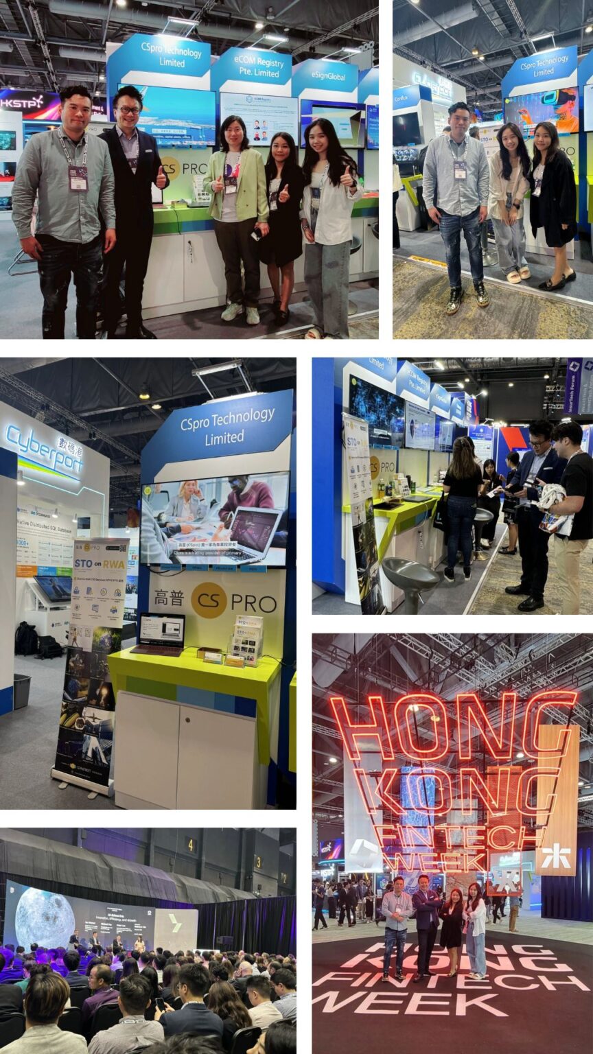 CSpro Booth, co-exhibiting with Cyberport, at Hong Kong Fintech Week 2024 on 29 Oct 2024 ...